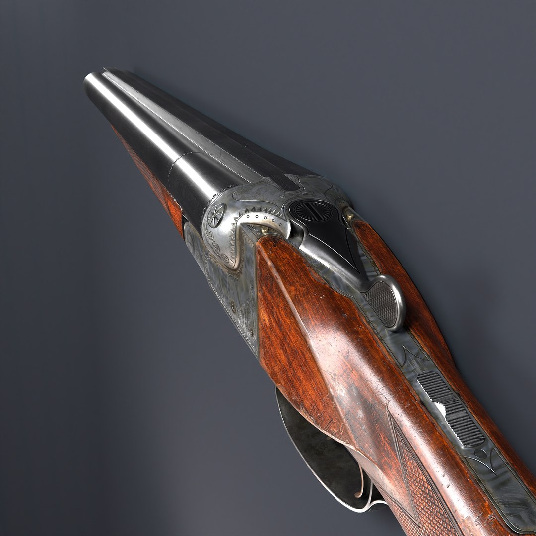 Double Barrel Sawed Off low poly Shotgun Game Ready model - TurboSquid 1983001