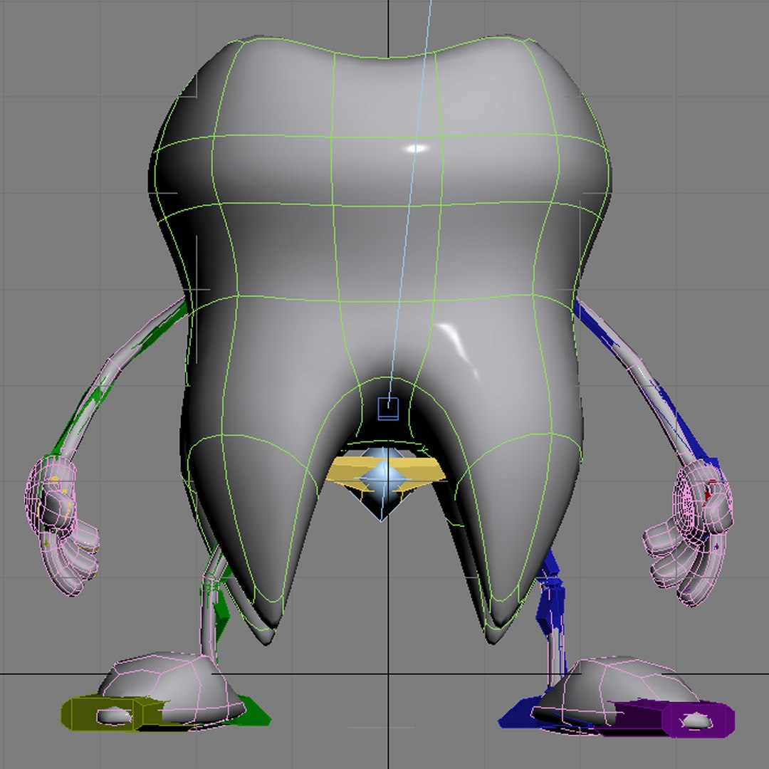 3D Fun Tooth Character ! - TurboSquid 1337874