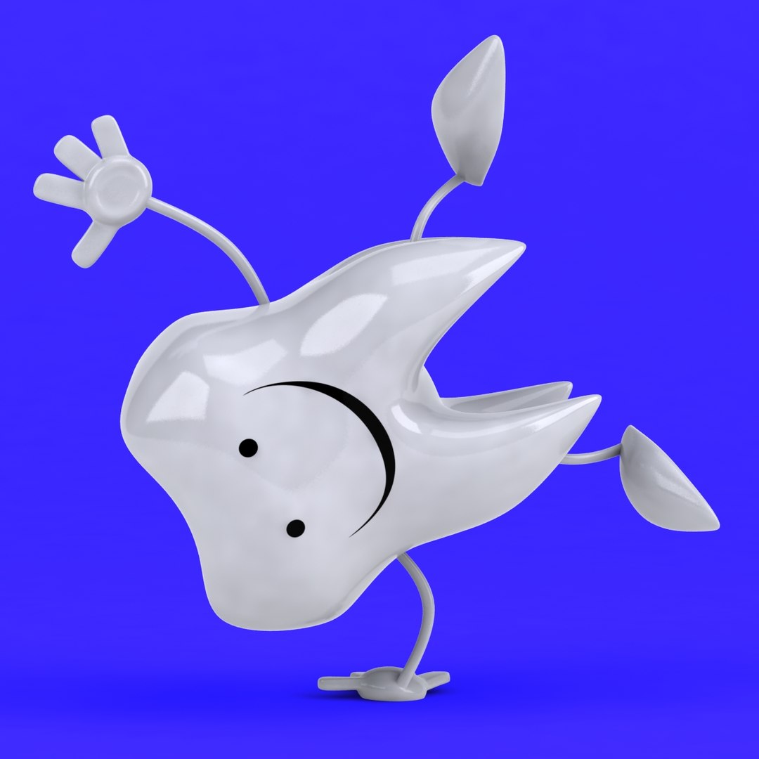 3D Fun Tooth Character ! - TurboSquid 1337874