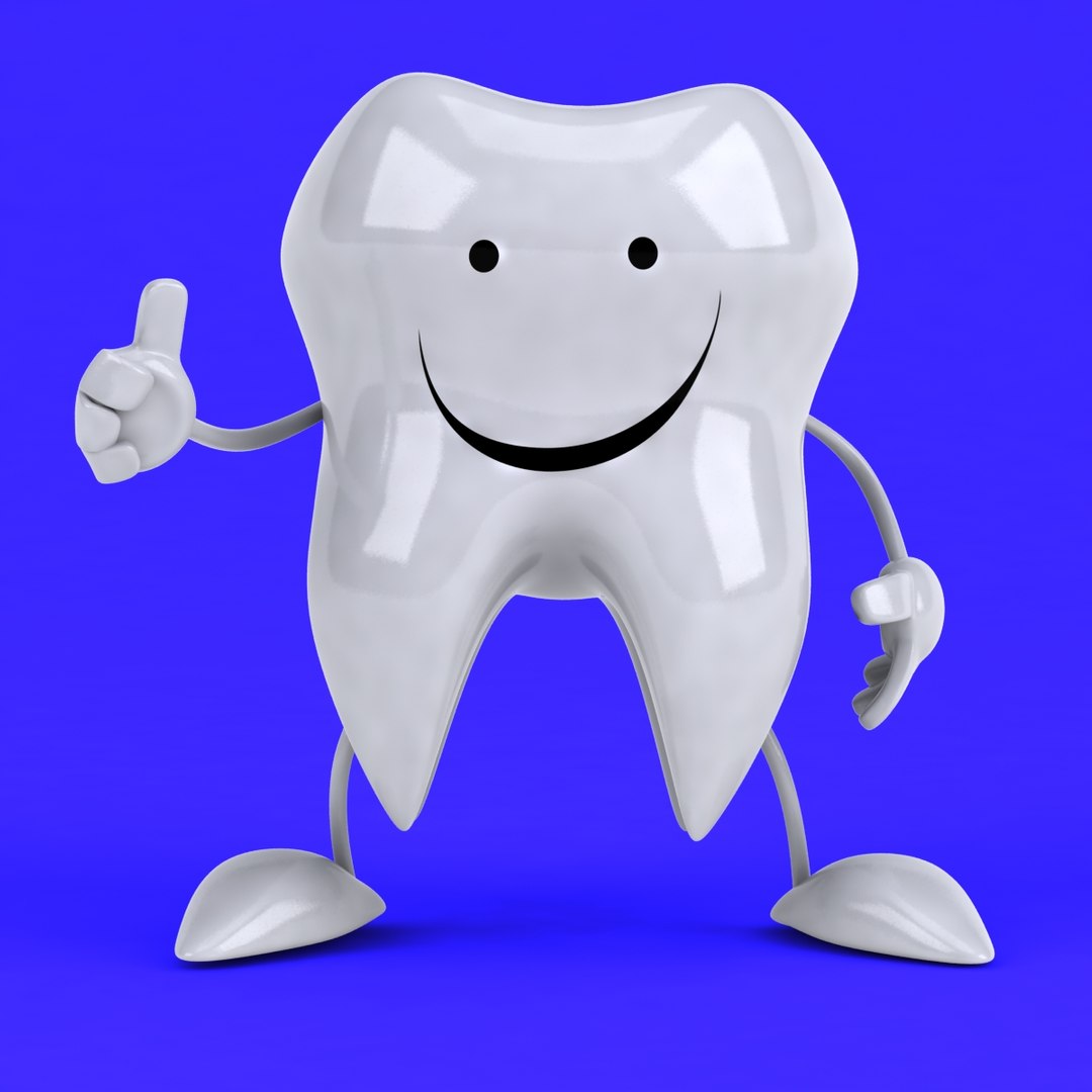 3D Fun Tooth Character ! - TurboSquid 1337874