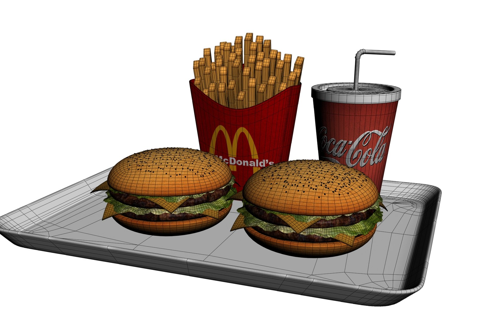 Mcdonalds Meal 3d Model