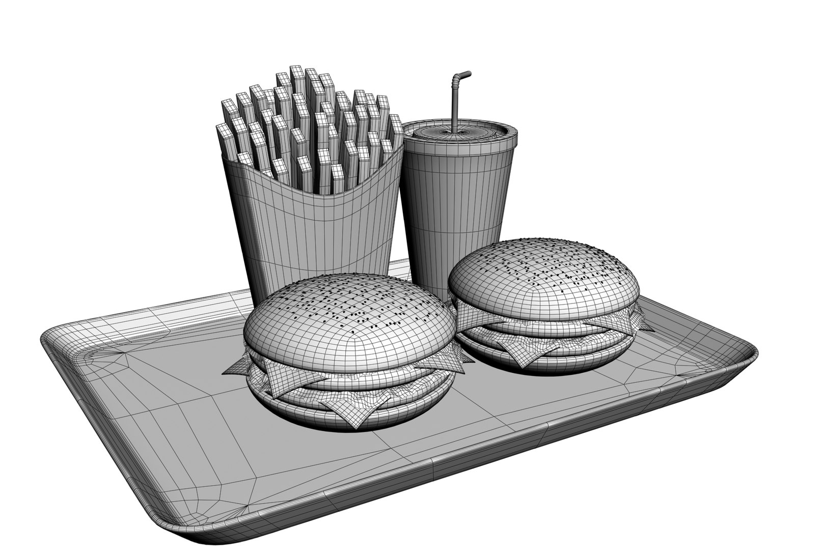 Mcdonalds Meal 3d Model