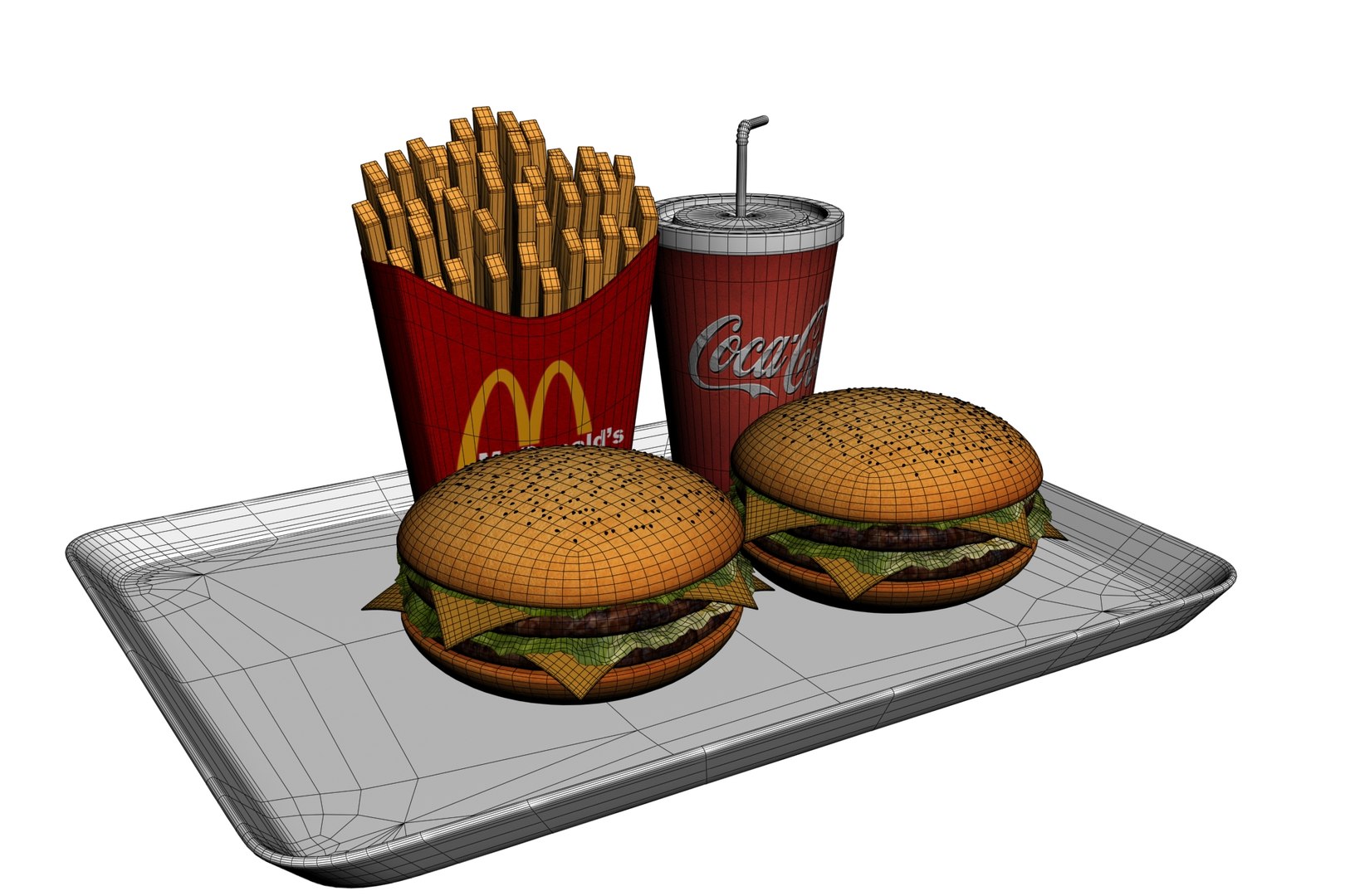 Mcdonalds Meal 3d Model