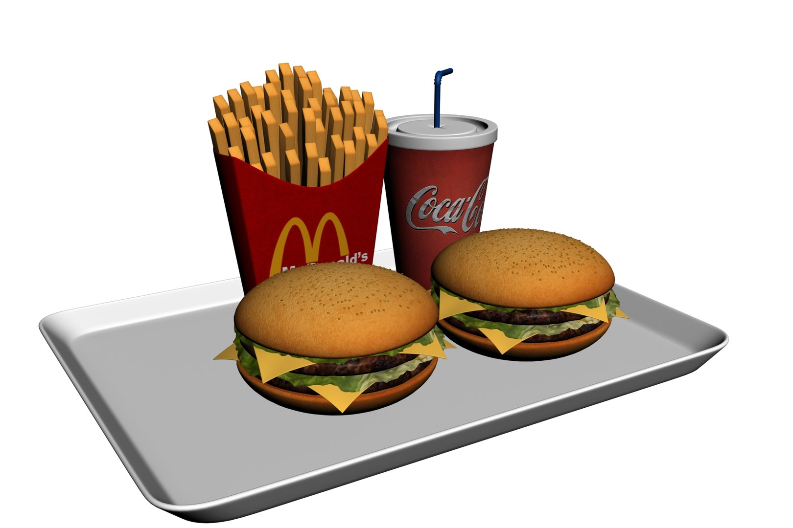 Mcdonalds Meal 3d Model