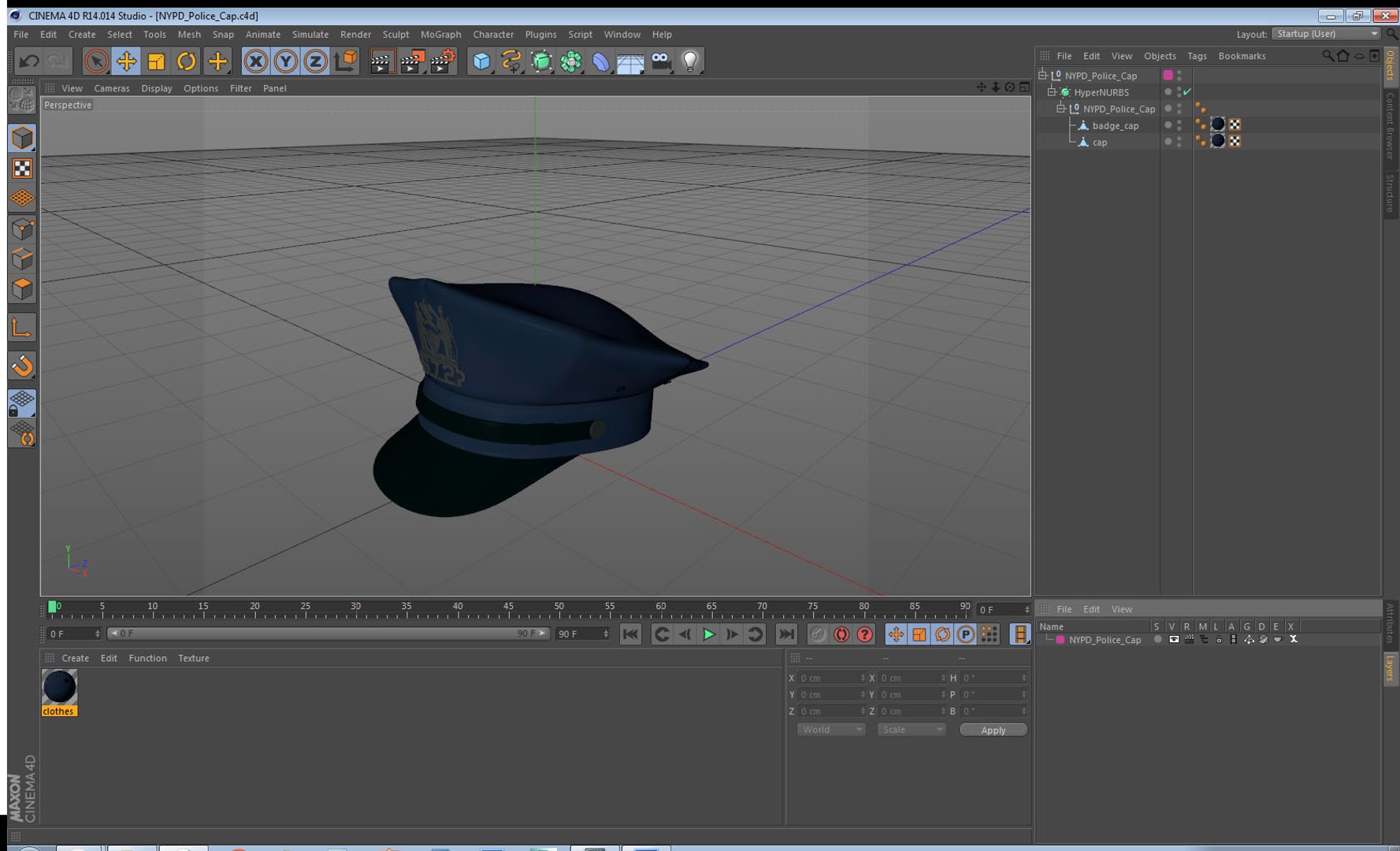 3D Nypd Police Cap Ny - TurboSquid 1471761