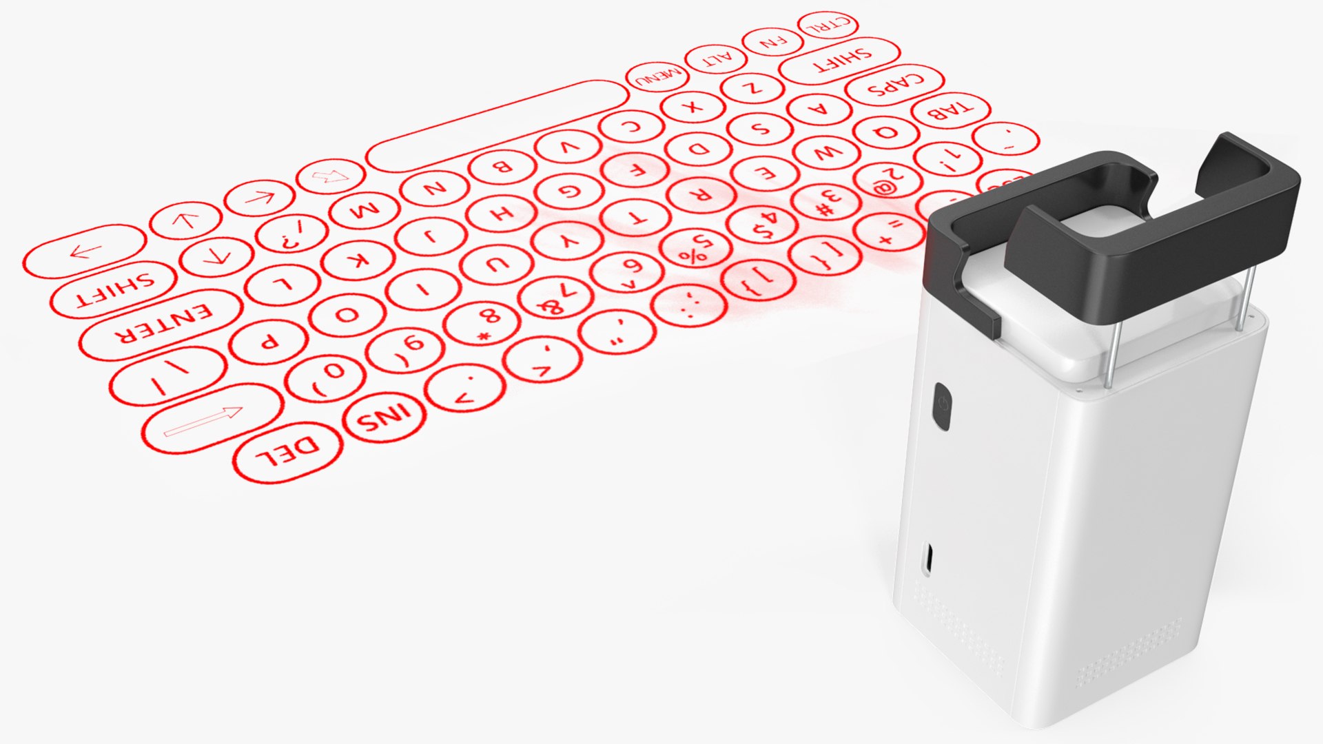 Wireless Laser Projection Virtual Keyboard 3D - TurboSquid 1736755