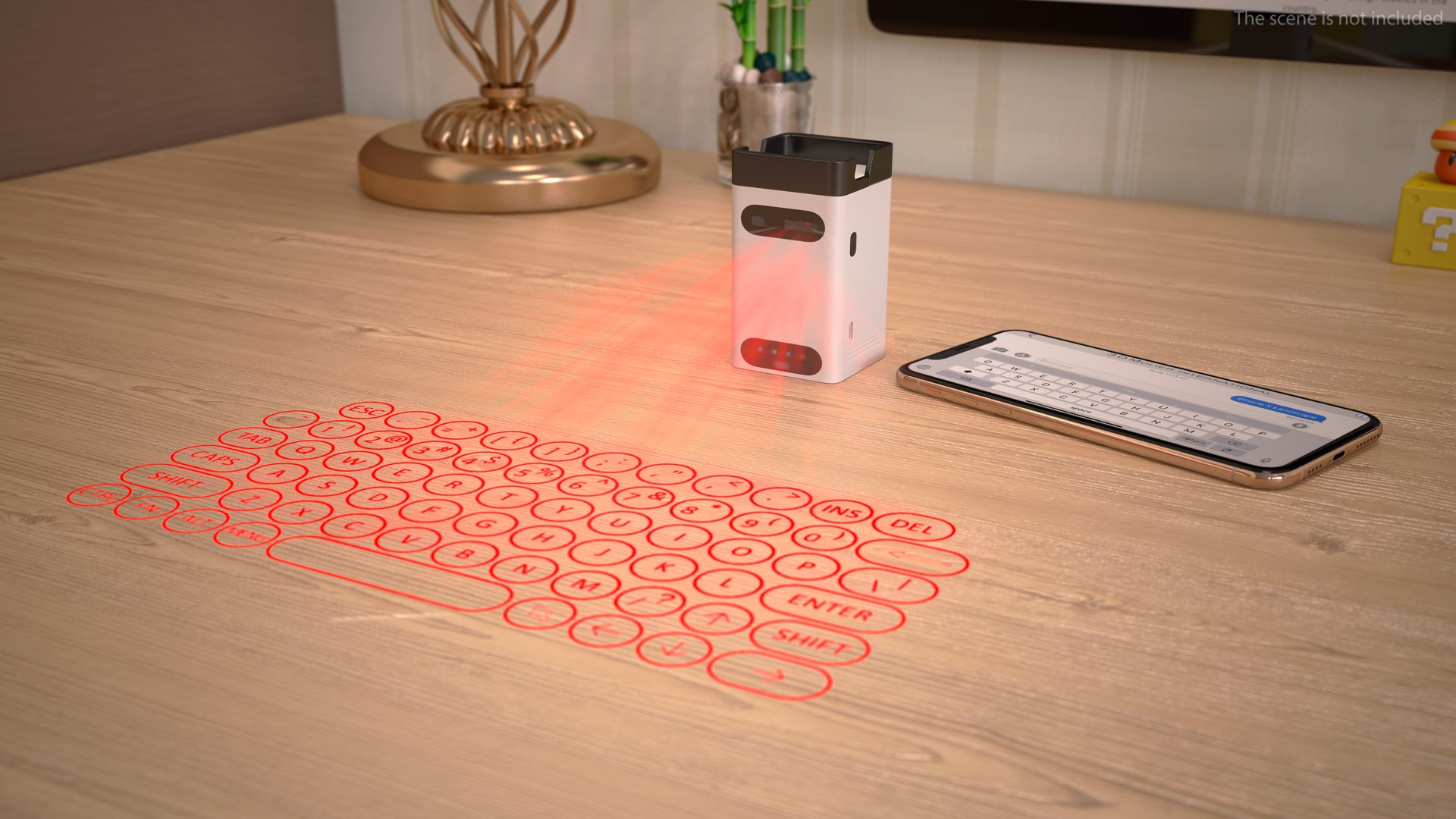 Wireless Laser Projection Virtual Keyboard 3D - TurboSquid 1736755