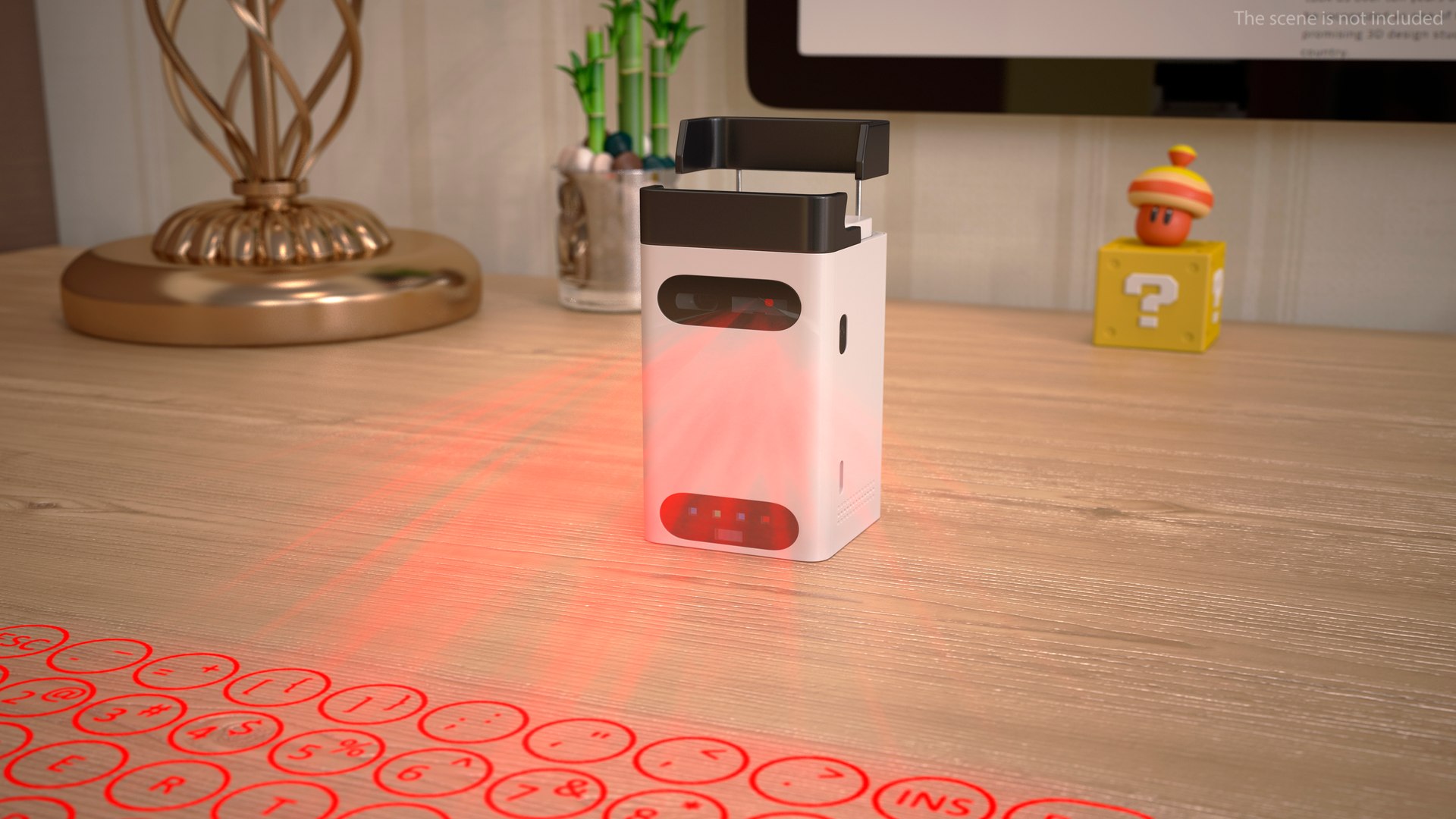 Wireless Laser Projection Virtual Keyboard 3D - TurboSquid 1736755