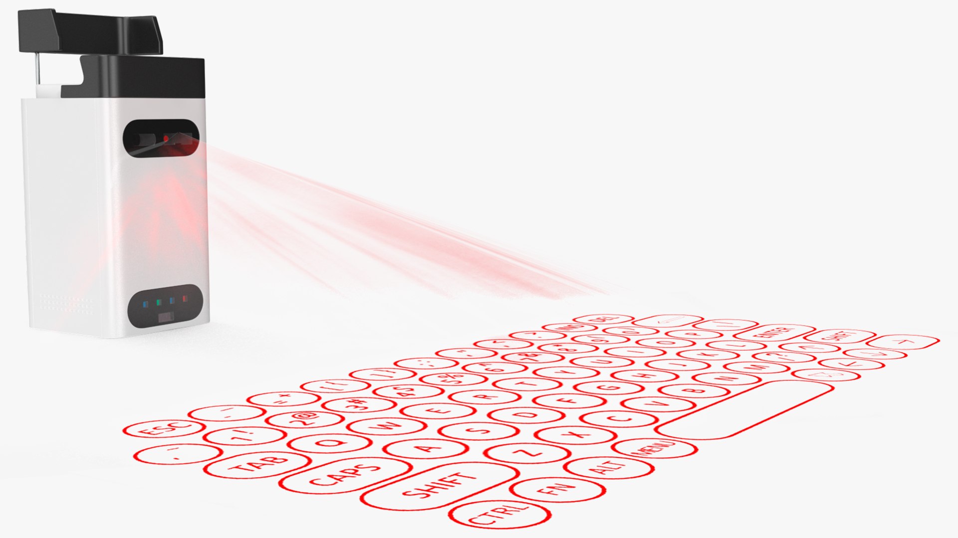 Wireless Laser Projection Virtual Keyboard 3D - TurboSquid 1736755