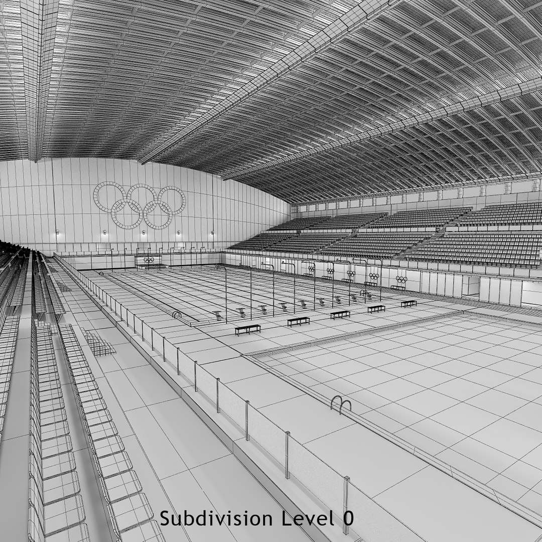 3d Olympic Sport Swimming Pool