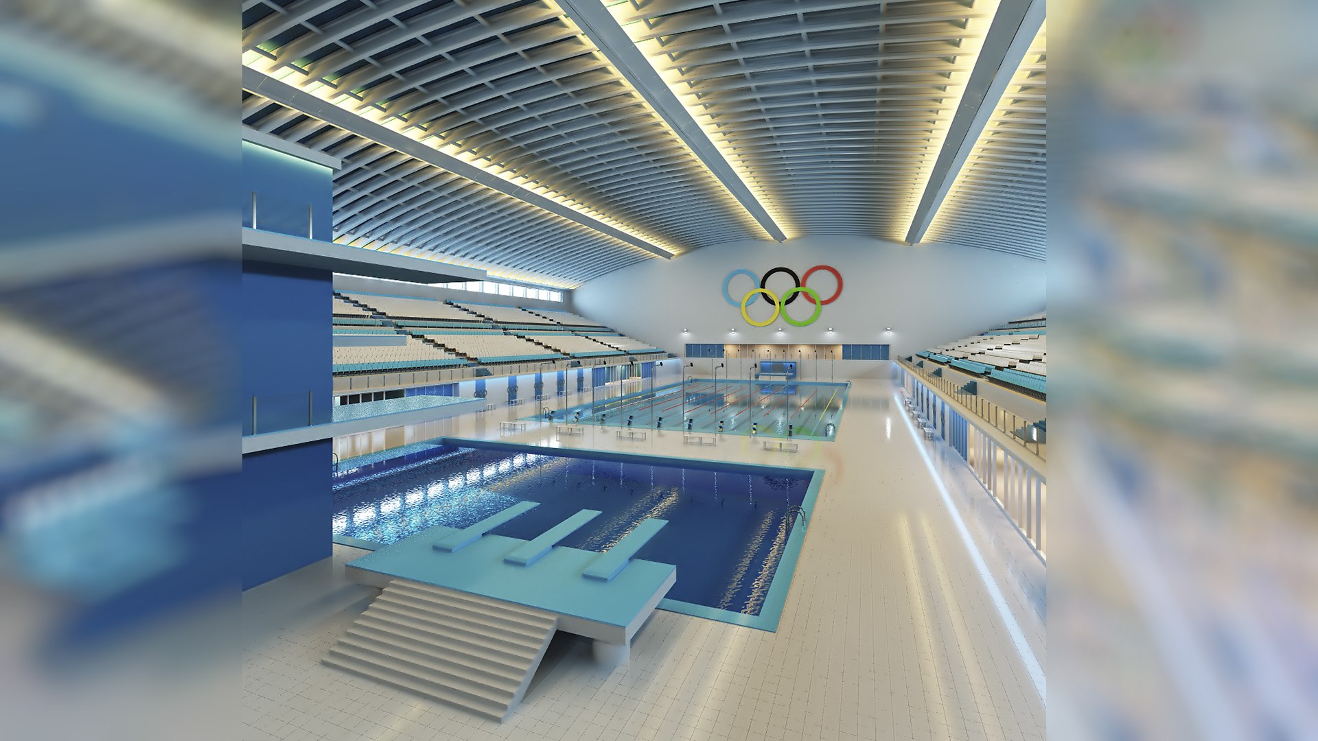 3d Olympic Sport Swimming Pool