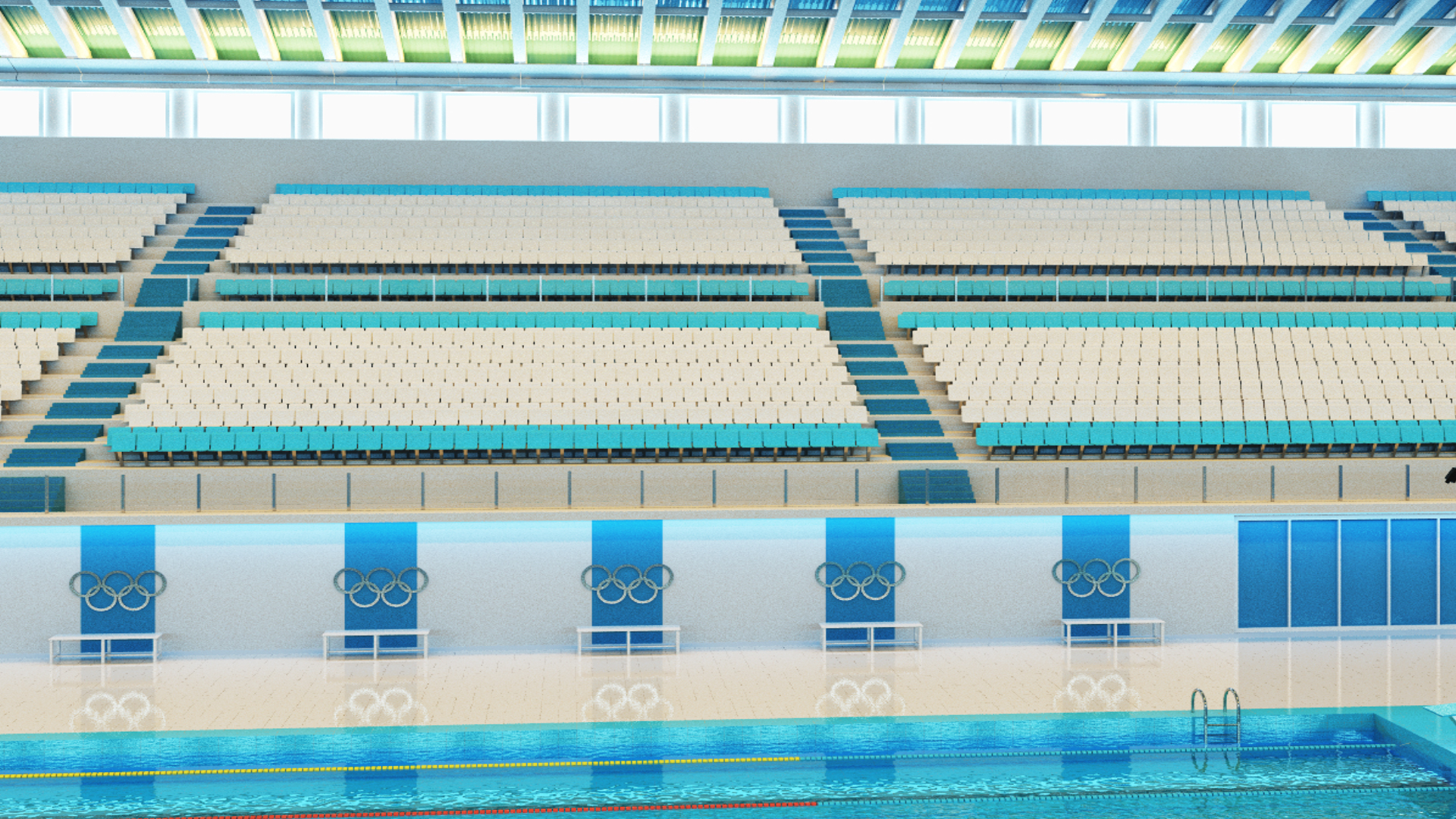 3d Olympic Sport Swimming Pool