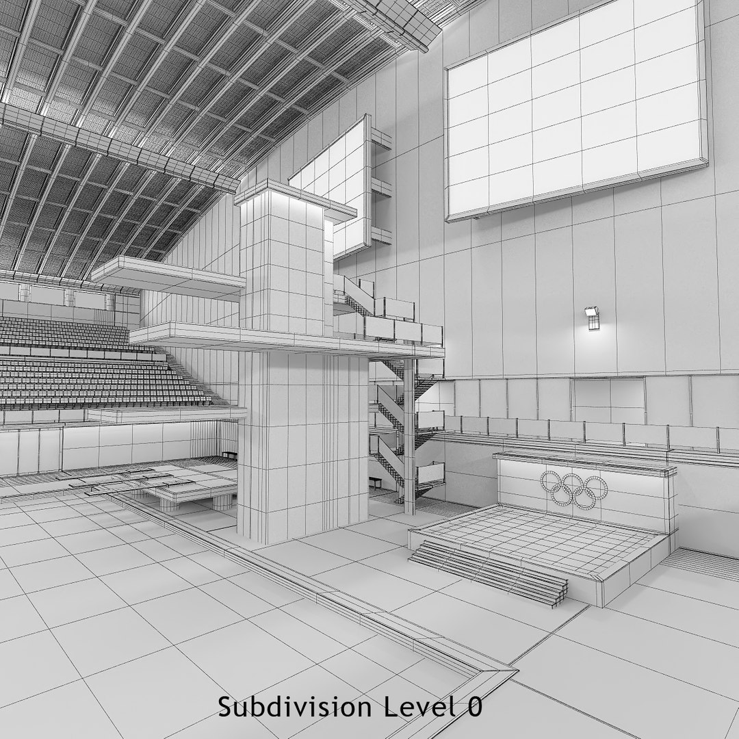 3d Olympic Sport Swimming Pool