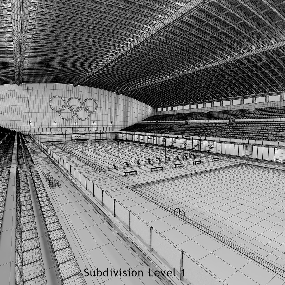 3d Olympic Sport Swimming Pool