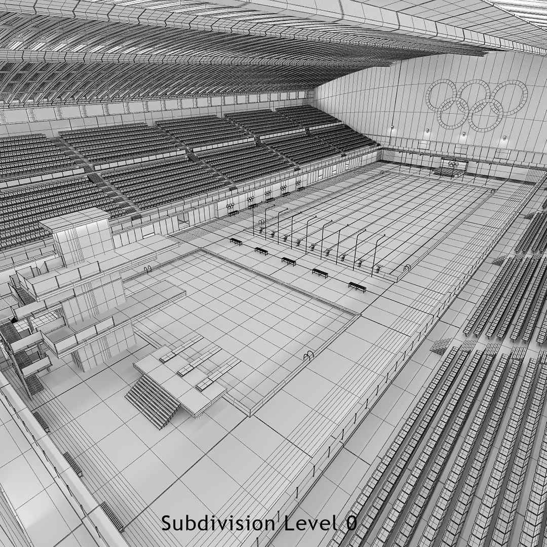3d Olympic Sport Swimming Pool