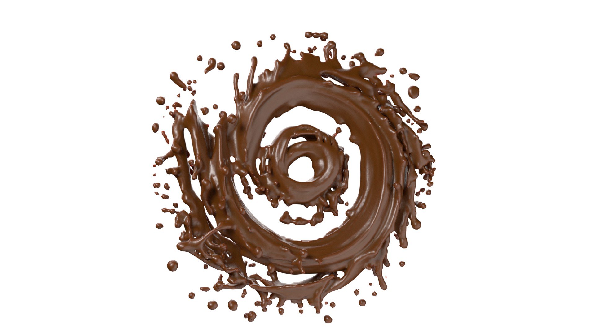 Free Chocolate Splash V27 3D Model - TurboSquid 2370712