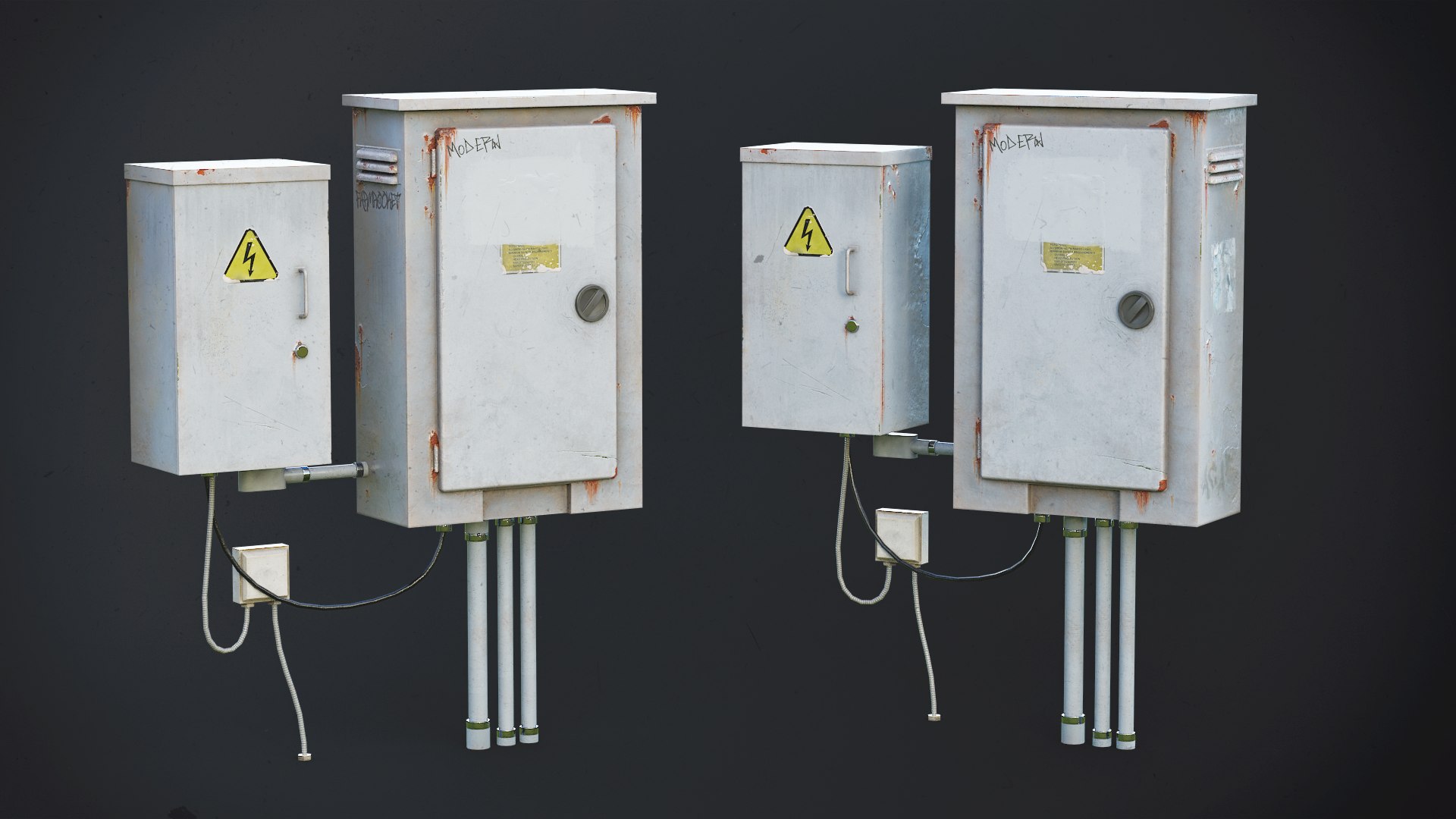 Electrical Box 03 GameReady LODs 3D - TurboSquid 1977631