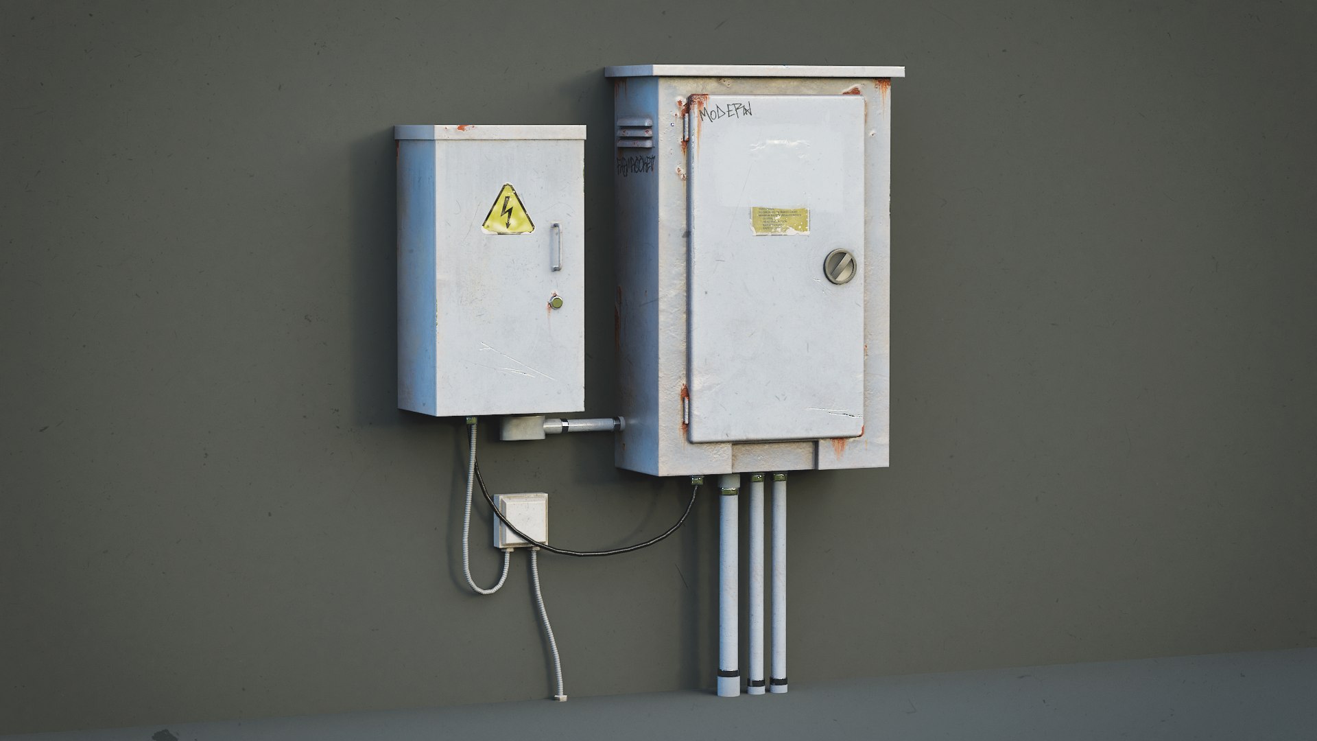 Electrical Box 03 GameReady LODs 3D - TurboSquid 1977631