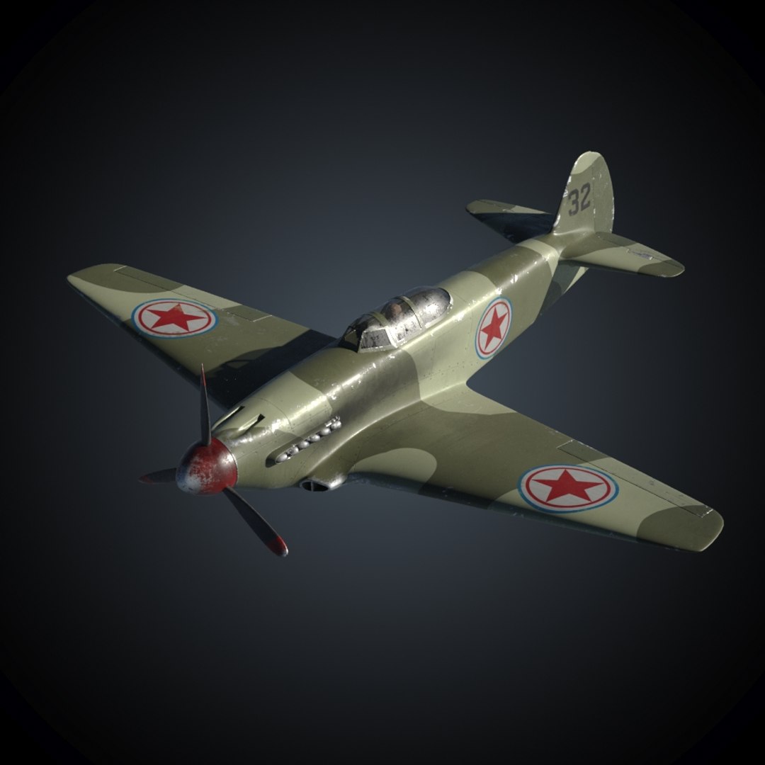 Yakovlev Yak-9 Fighter Plane Model - TurboSquid 1539242