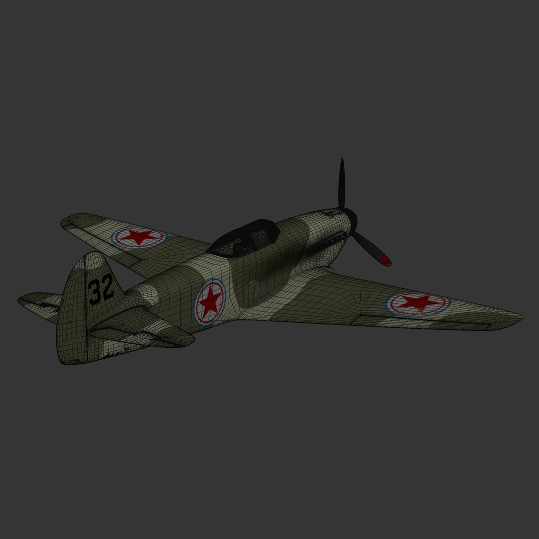 Yakovlev Yak-9 Fighter Plane Model - TurboSquid 1539242