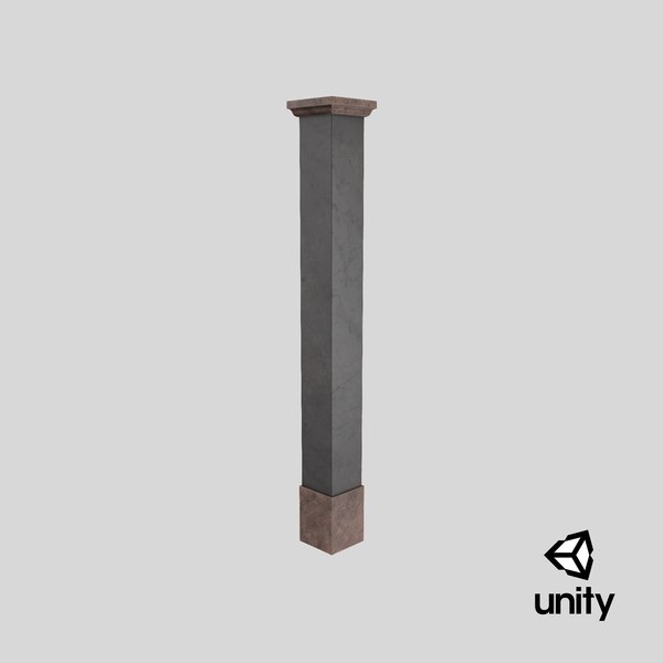 Black Marble Square Column 3D - TurboSquid 1802507