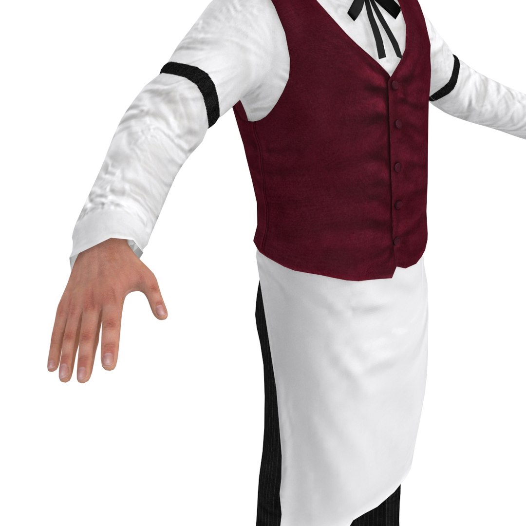 3d wild west bartender