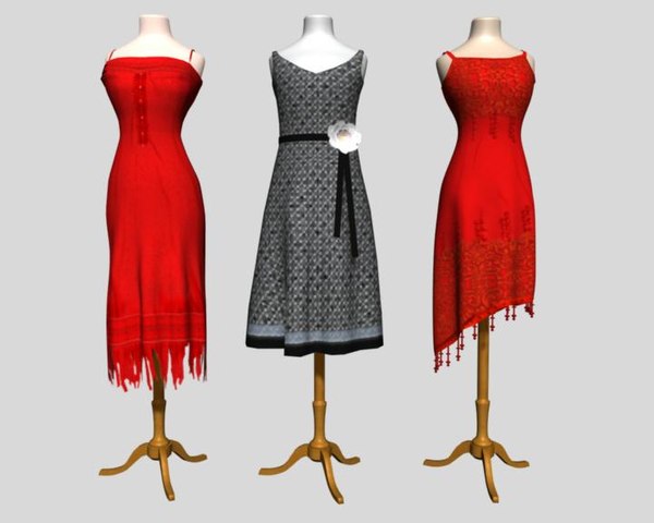 3d model mannequins clothes