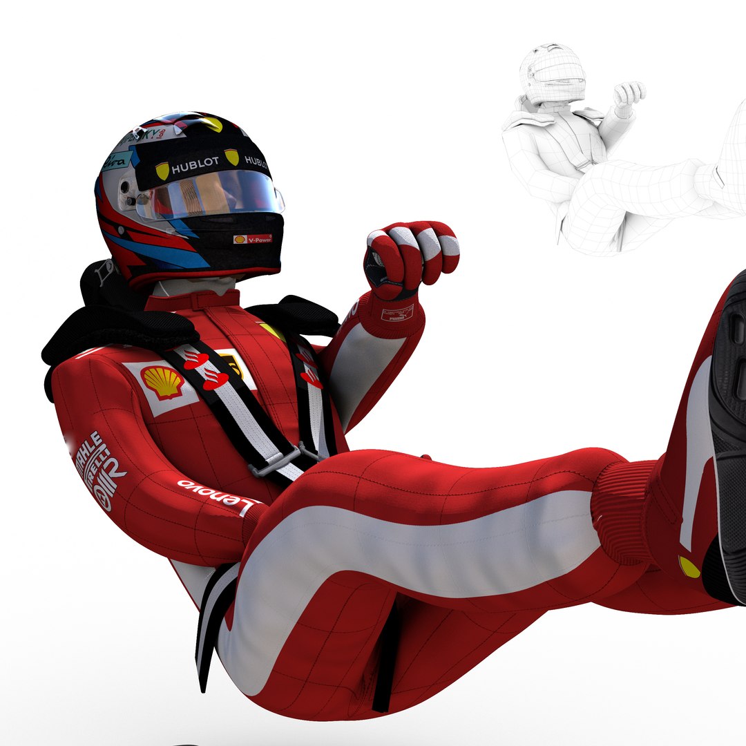 Kimi raikkonen 2018 3D model - TurboSquid 1331159
