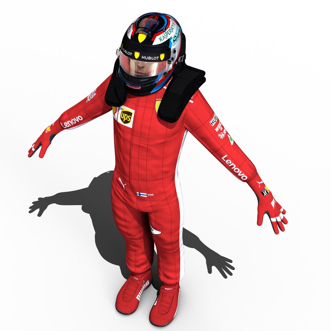 Kimi raikkonen 2018 3D model - TurboSquid 1331159