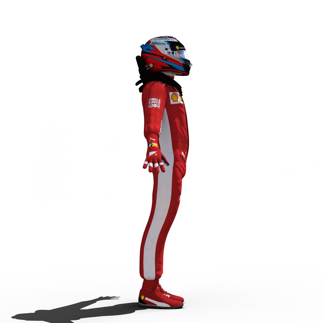 Kimi raikkonen 2018 3D model - TurboSquid 1331159