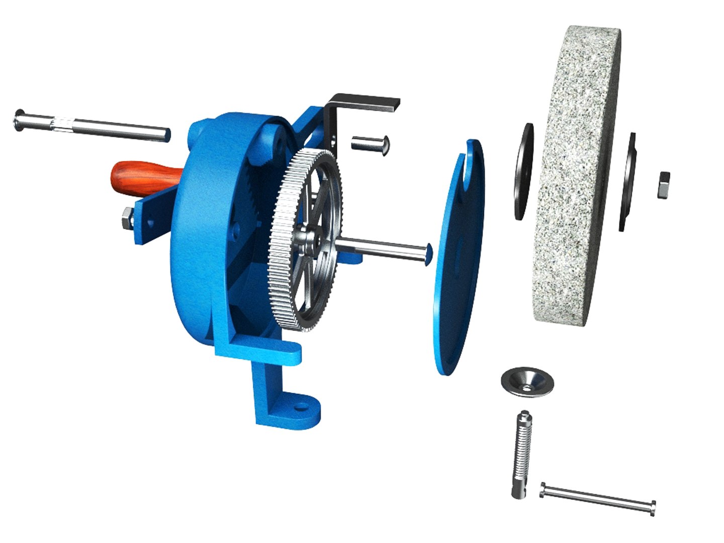 Manual Bench Grinder 3D - TurboSquid 2275060