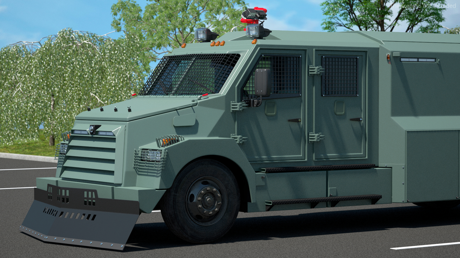 3D Armored Anti Riot Truck Green Rigged - TurboSquid 1971909