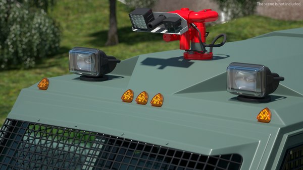 3D Armored Anti Riot Truck Green Rigged - TurboSquid 1971909