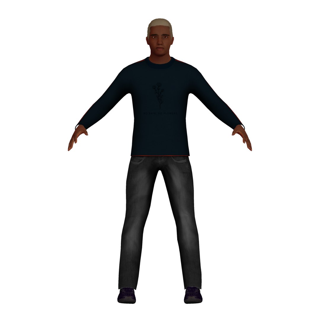 Adult Male Dark 3D - TurboSquid 1628516