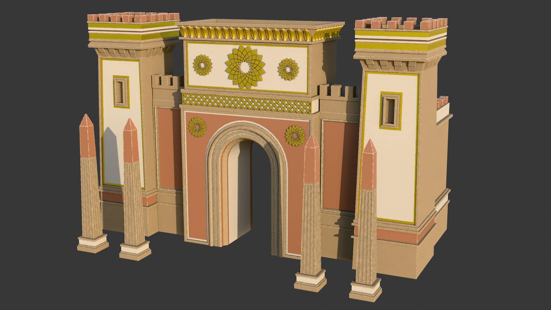 3D Model Castle Gate 03 - TurboSquid 2504046