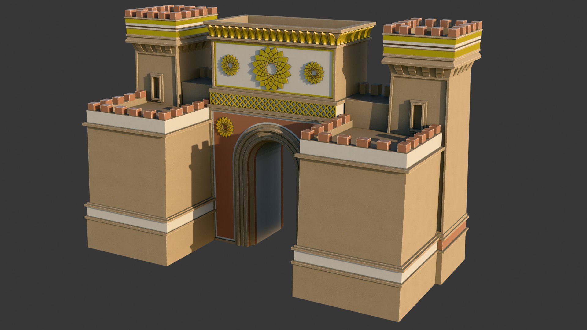 3D Model Castle Gate 03 - TurboSquid 2504046