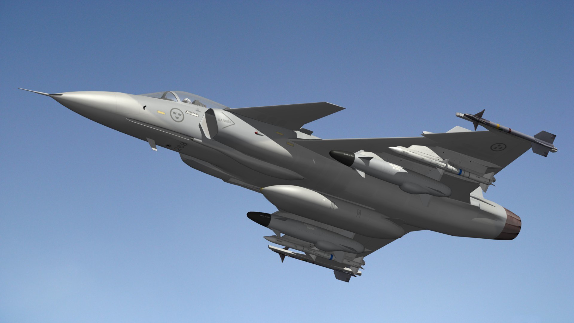 Saab JAS 39 Gripen 3D - TurboSquid 1761167