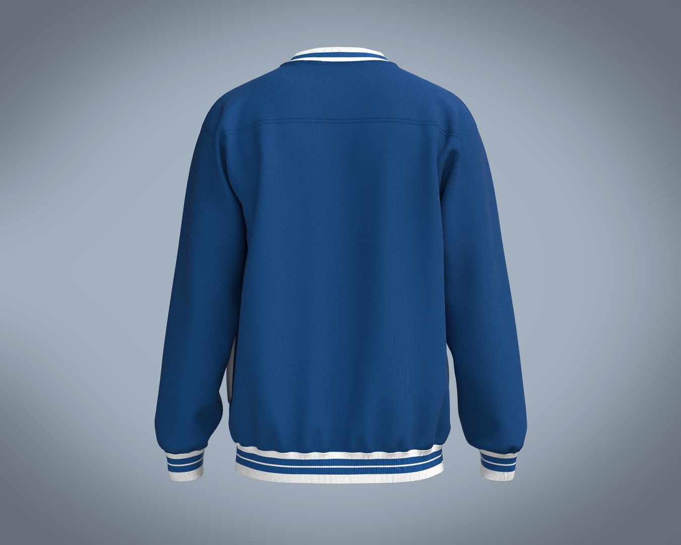 3D Mens Knit Blue Jacket Model - TurboSquid 1951649