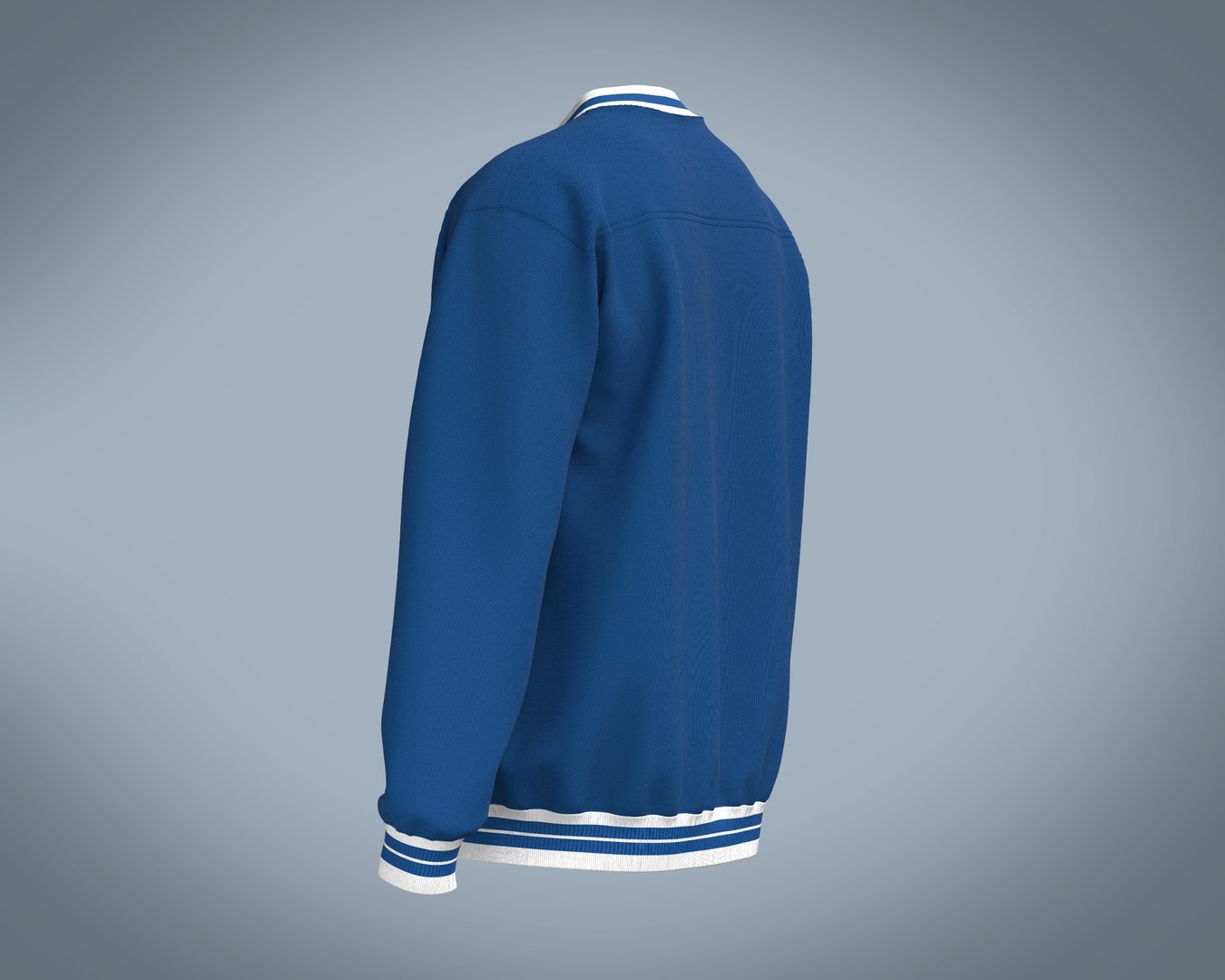 3D Mens Knit Blue Jacket Model - TurboSquid 1951649