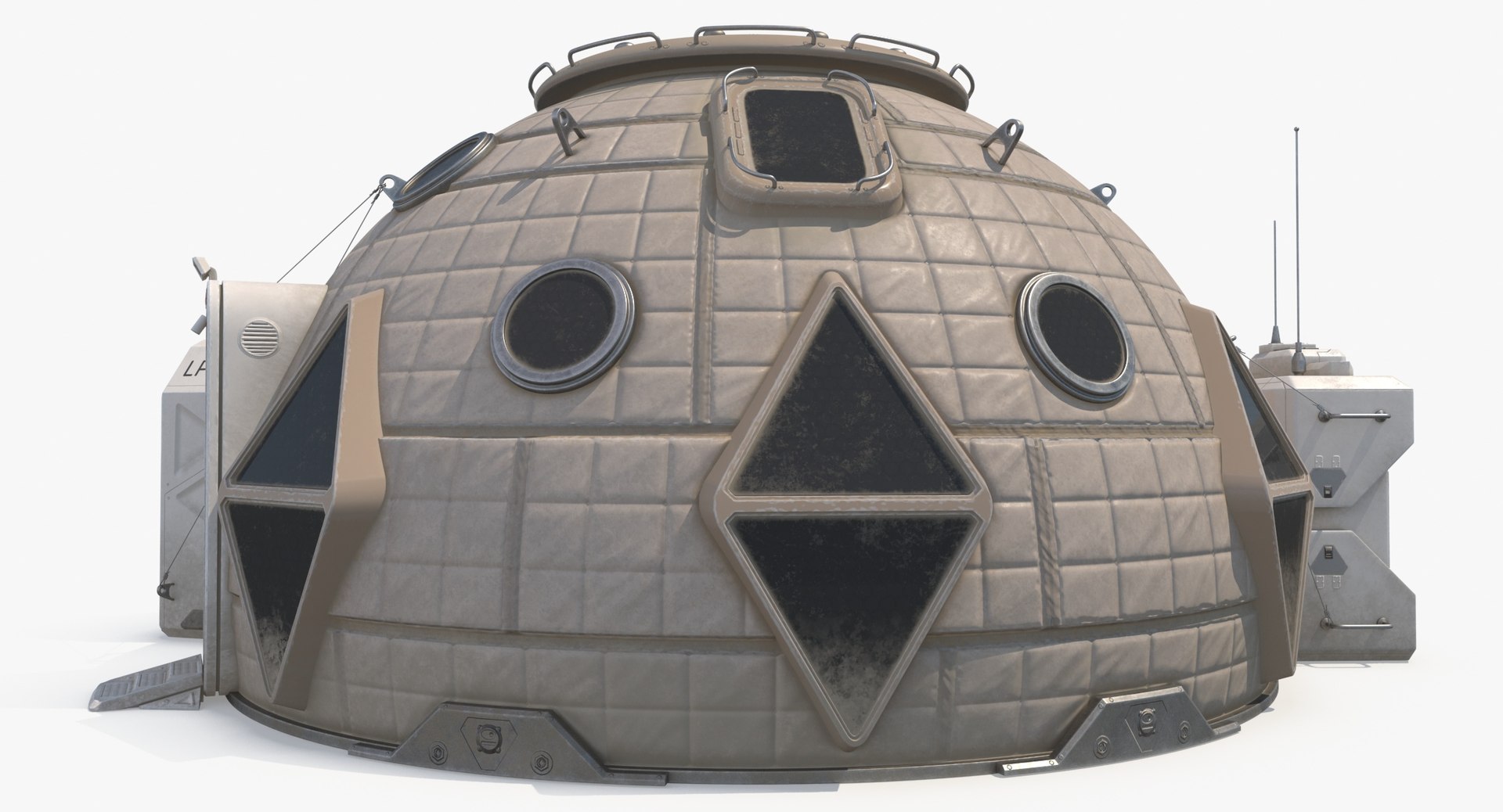 3D Space Colonization Habitation Pod 02 Clean and Dirty - TurboSquid ...