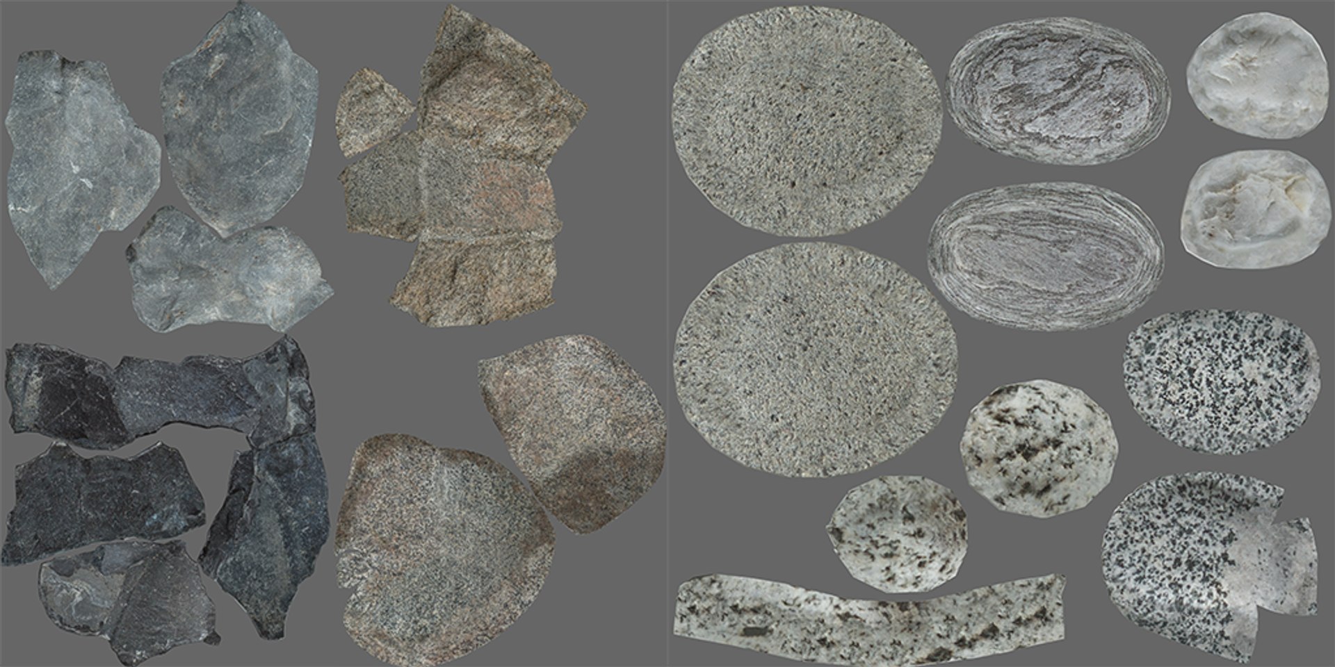 Stone Pebbles 3d Model