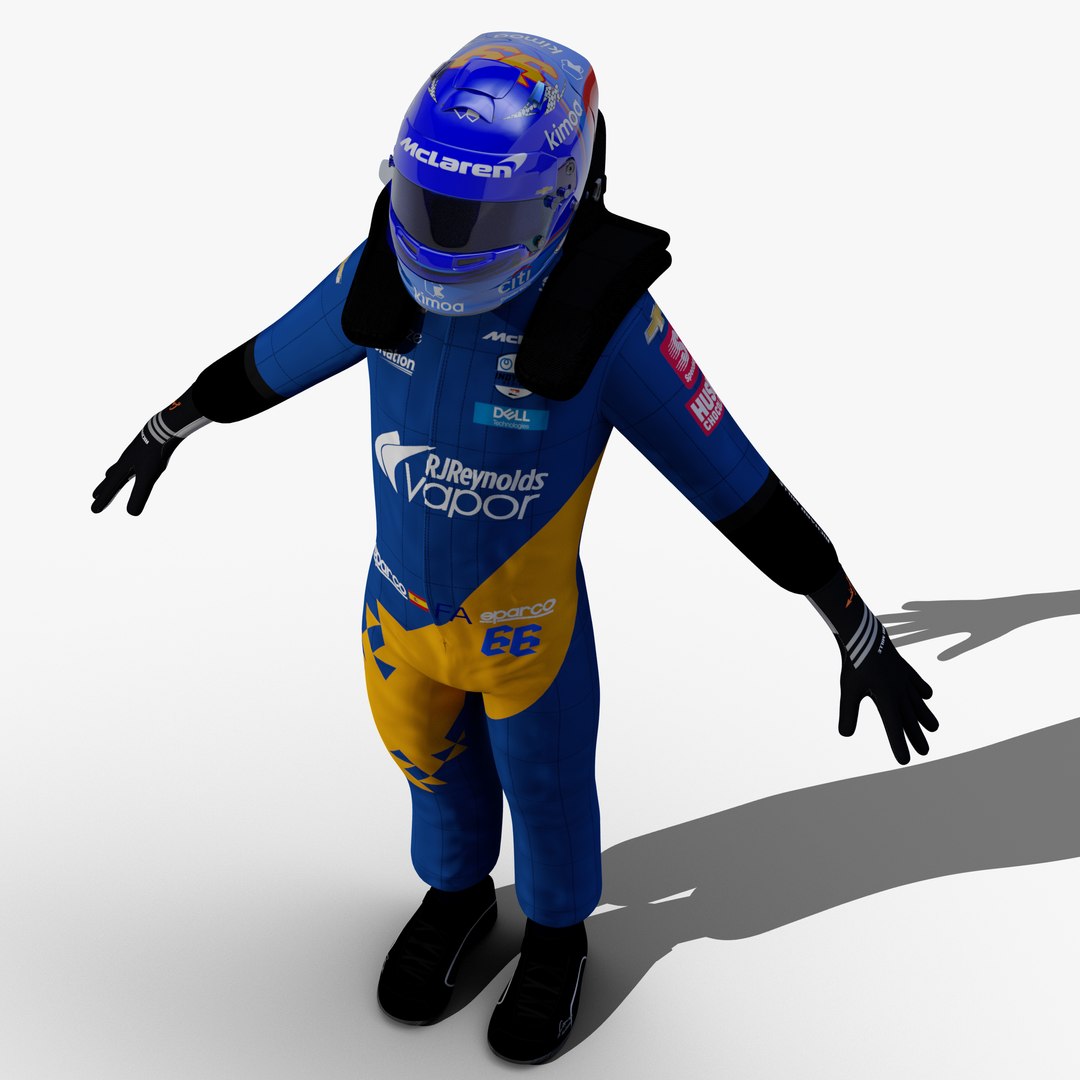 3D fernando alonso 2019 - TurboSquid 1407322