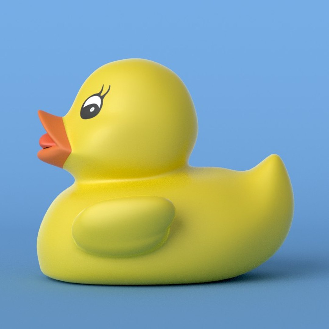 3d Model Yellow Rubber Duck