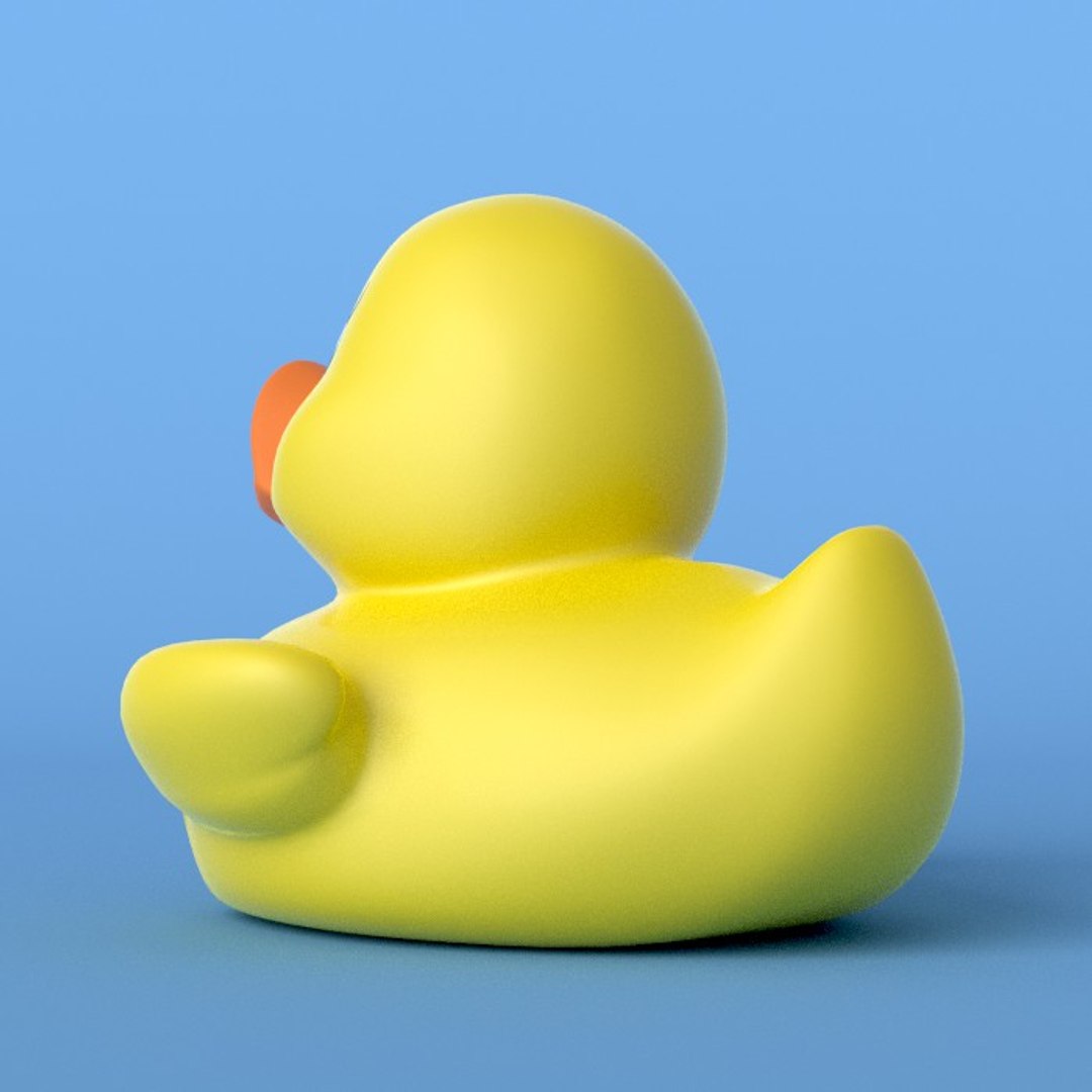 3d Model Yellow Rubber Duck