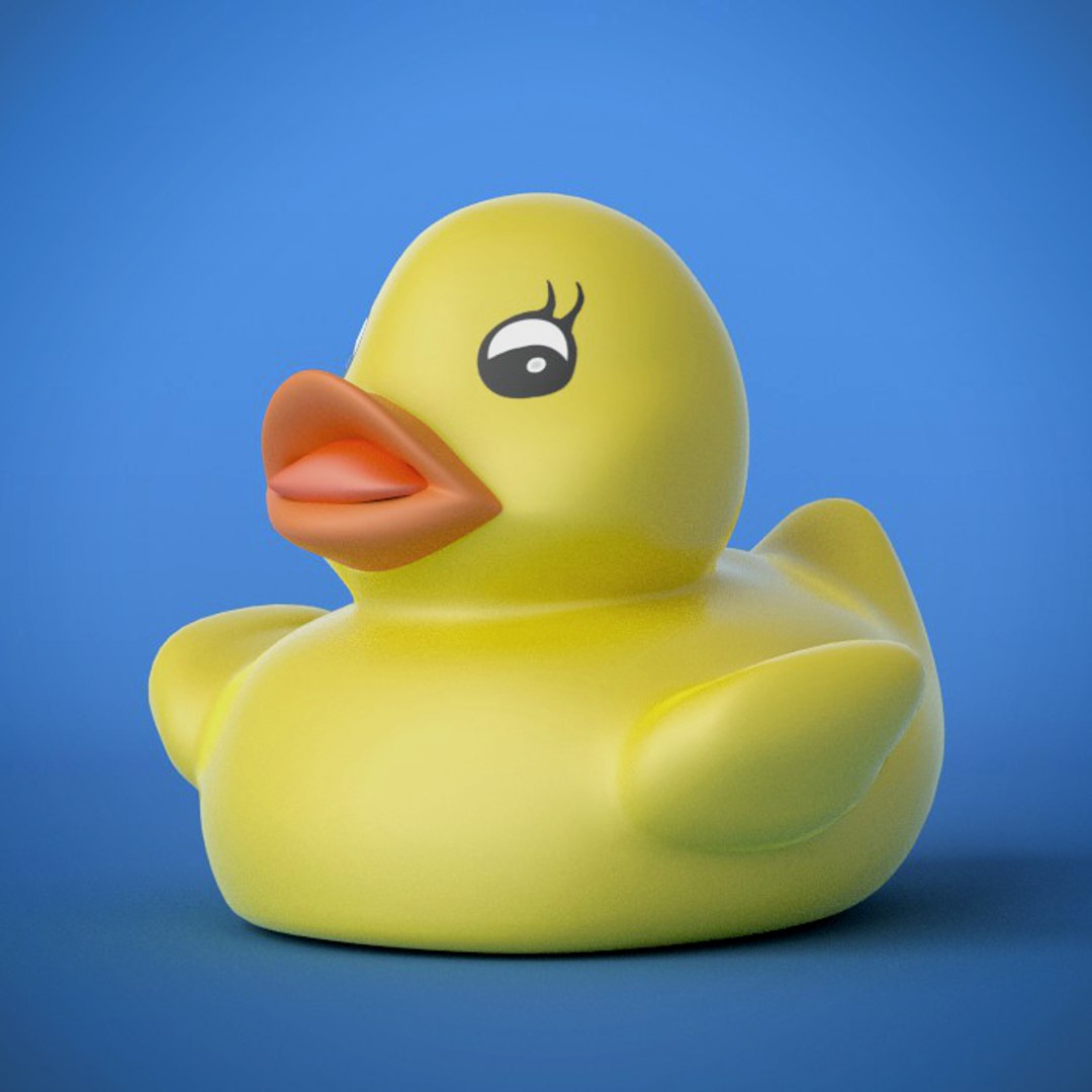 3d Model Yellow Rubber Duck