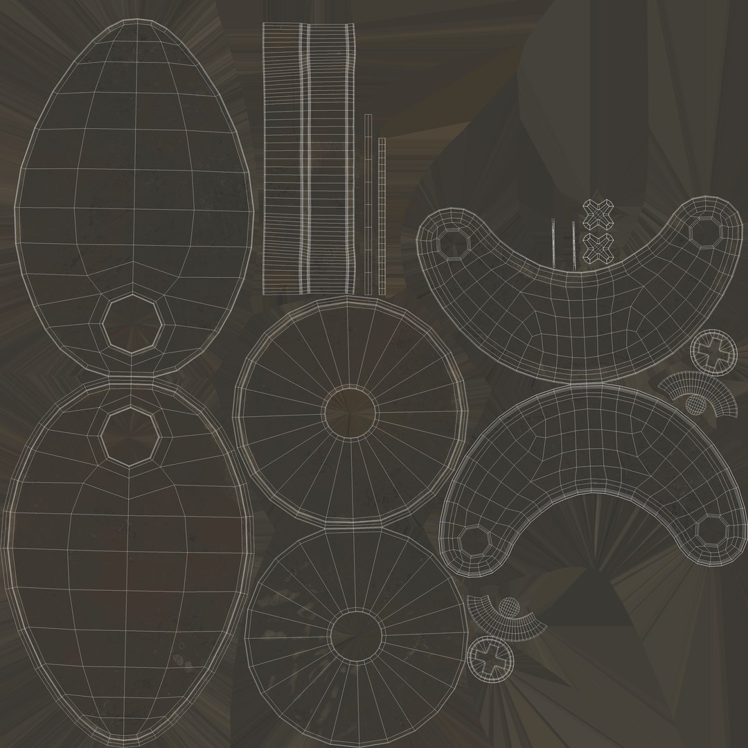 Bedside gold end 3D model - TurboSquid 1636620