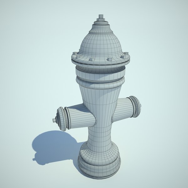 3d hydrant model