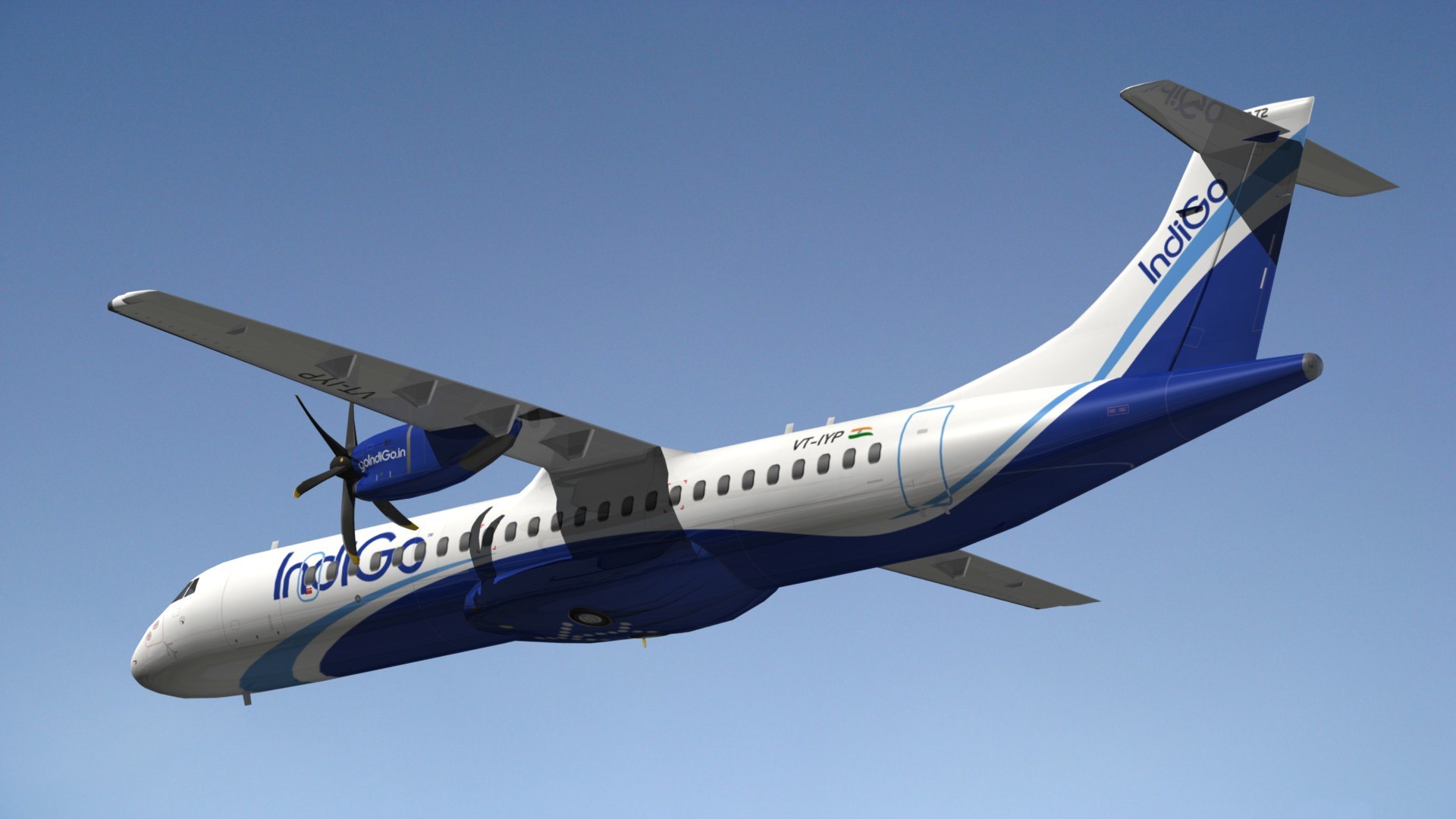3D Atr 72 Indigo Airlines - TurboSquid 1650358