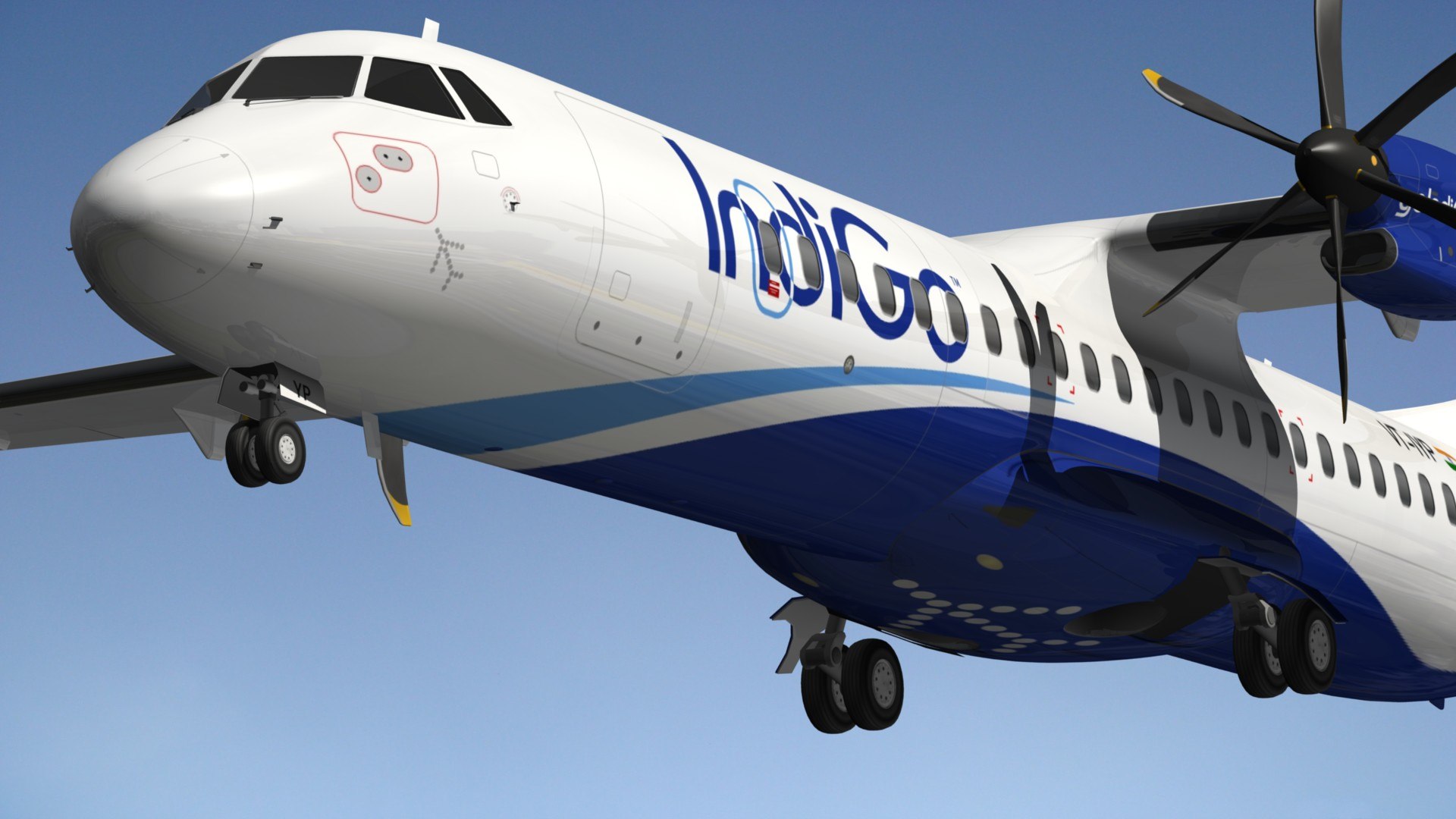 3D Atr 72 Indigo Airlines - TurboSquid 1650358