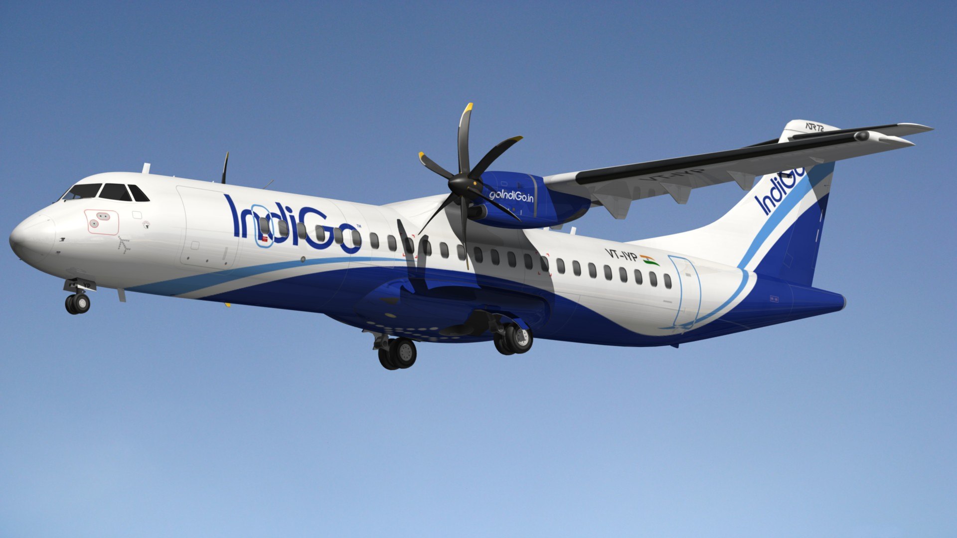 3D Atr 72 Indigo Airlines - TurboSquid 1650358